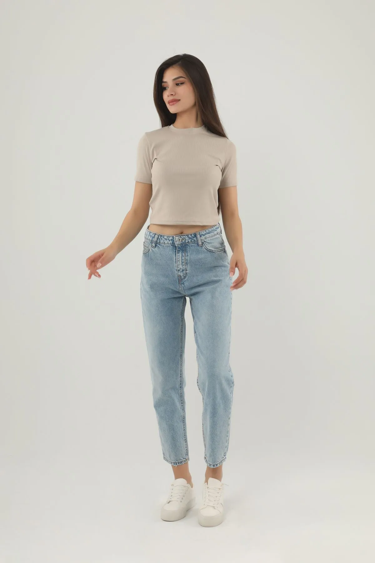 Jeans mom femme | Zen, boutique en ligne, Tunisie